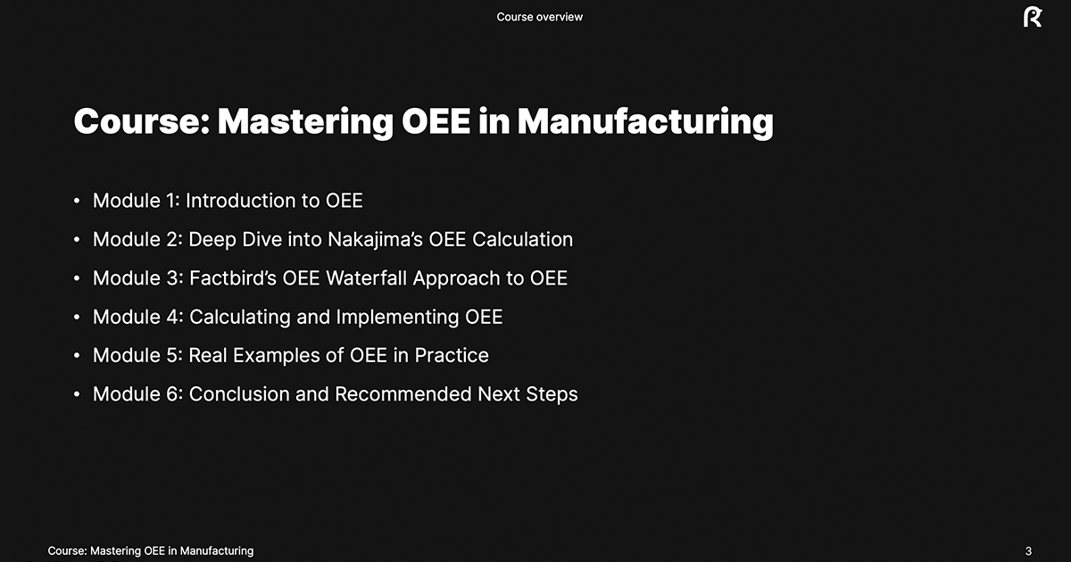 How to calculate OEE (with examples) | Free Lesson