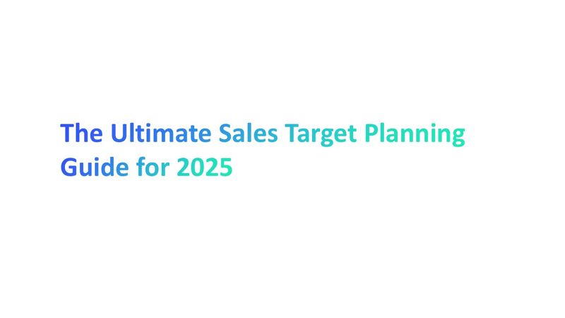 The Ultimate Sales Target Planning Guide for 2025 | Alore