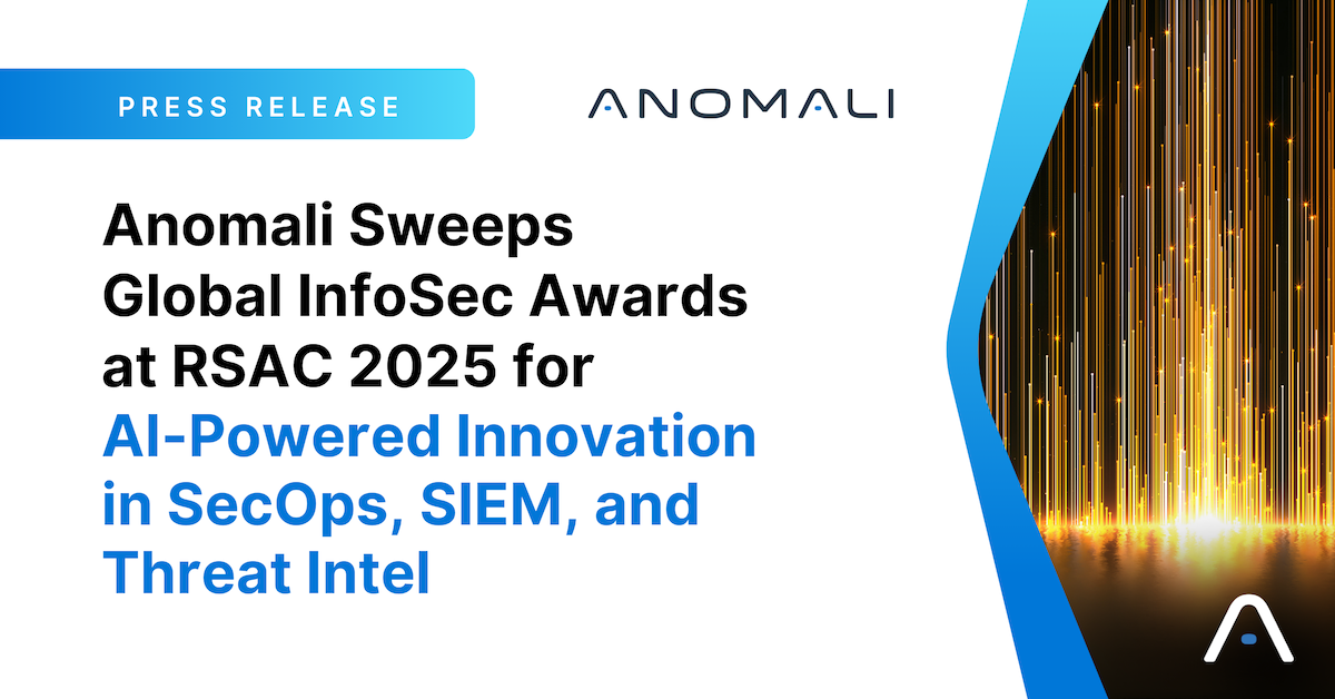 Anomali Sweeps Global Infosec Awards At Rsac 2025 For Ai Powered Innovation In Security