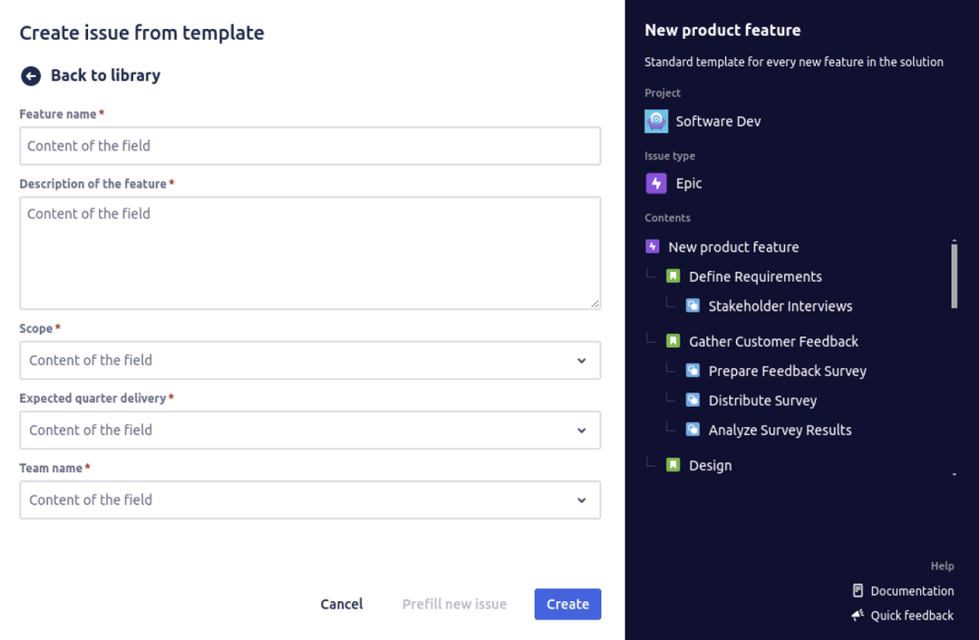 Jira Templates: Create issues from customizable templates