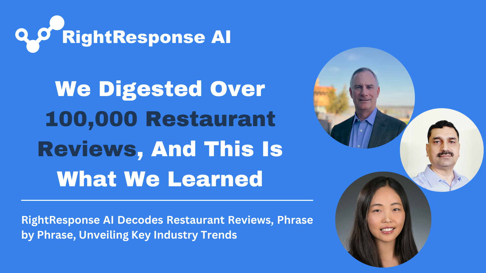 100,000+ Restaurant Reviews Analyzed | RightResponse AI
