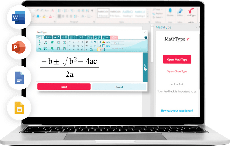 MathType for Office Tools equation writing program | Mathtype