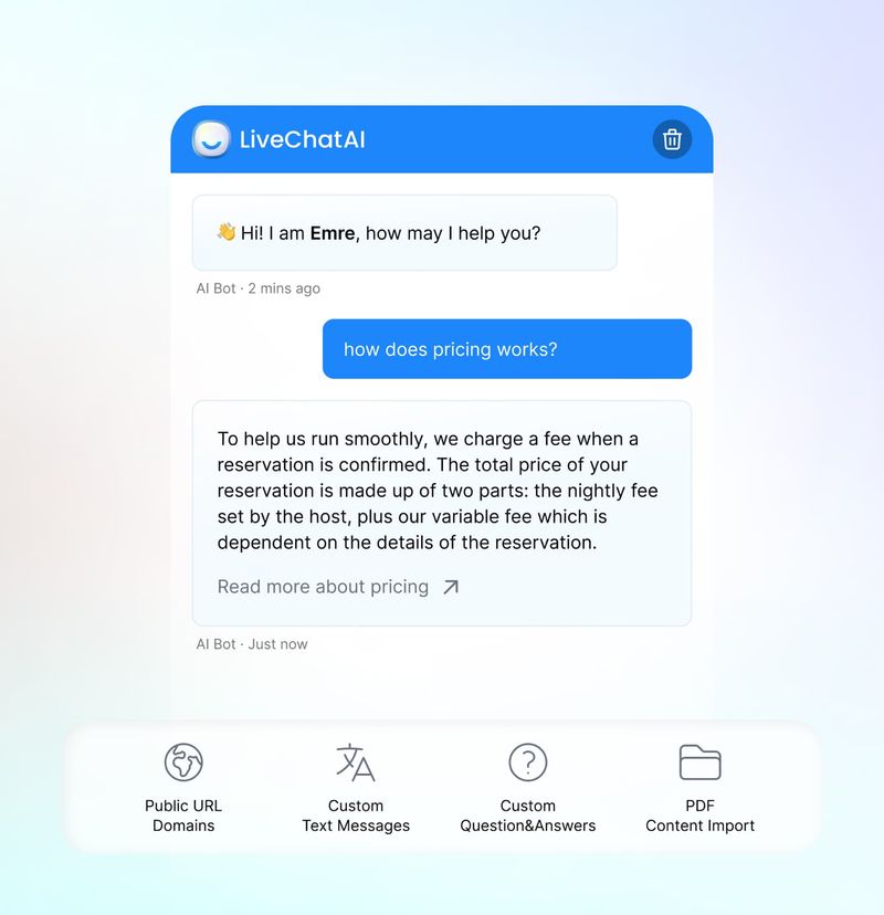 AI Chatbot for Customer Support: LiveChatAI