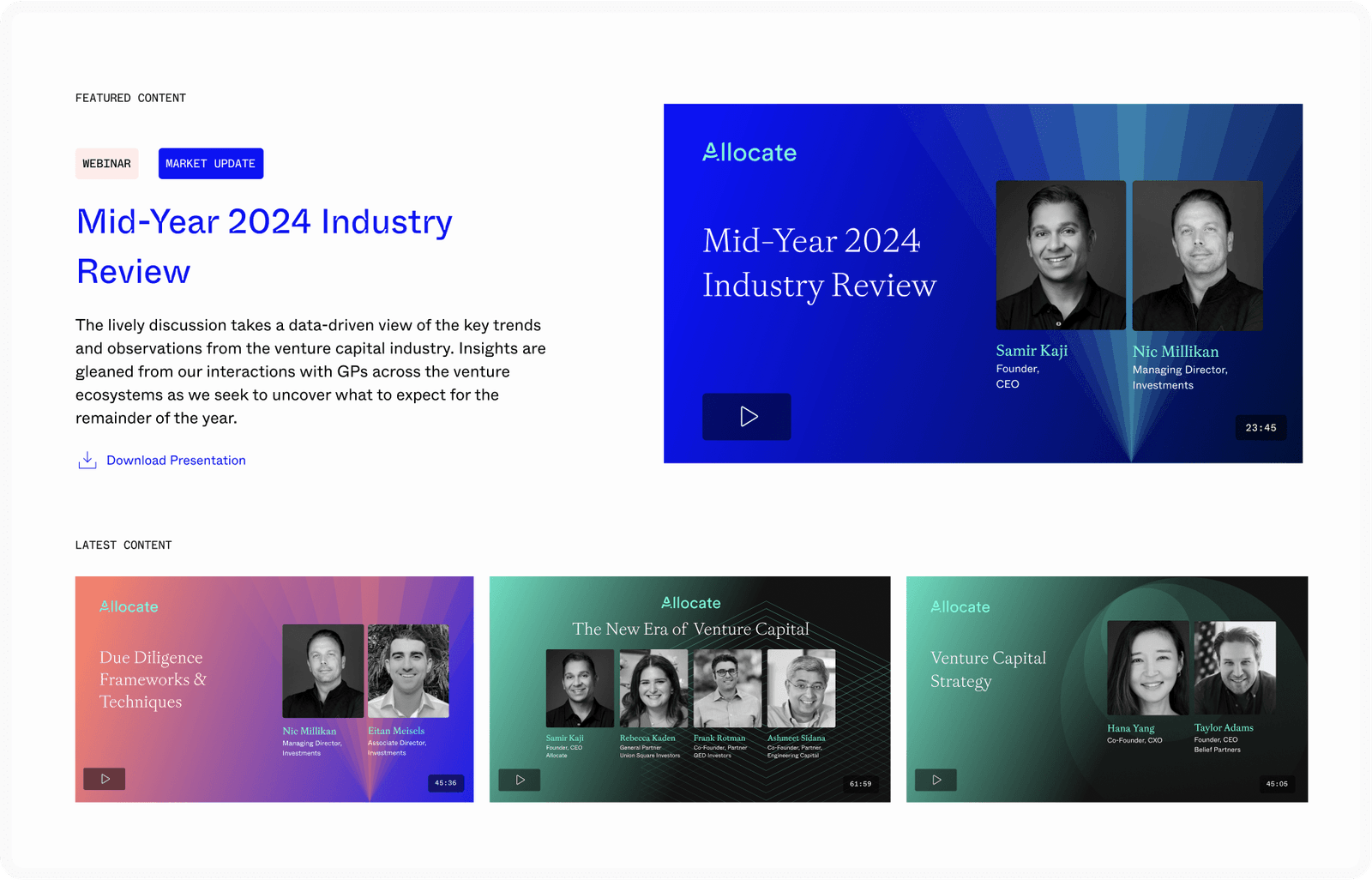 Allocate | Operating System for Private Markets & Alternative Investments
