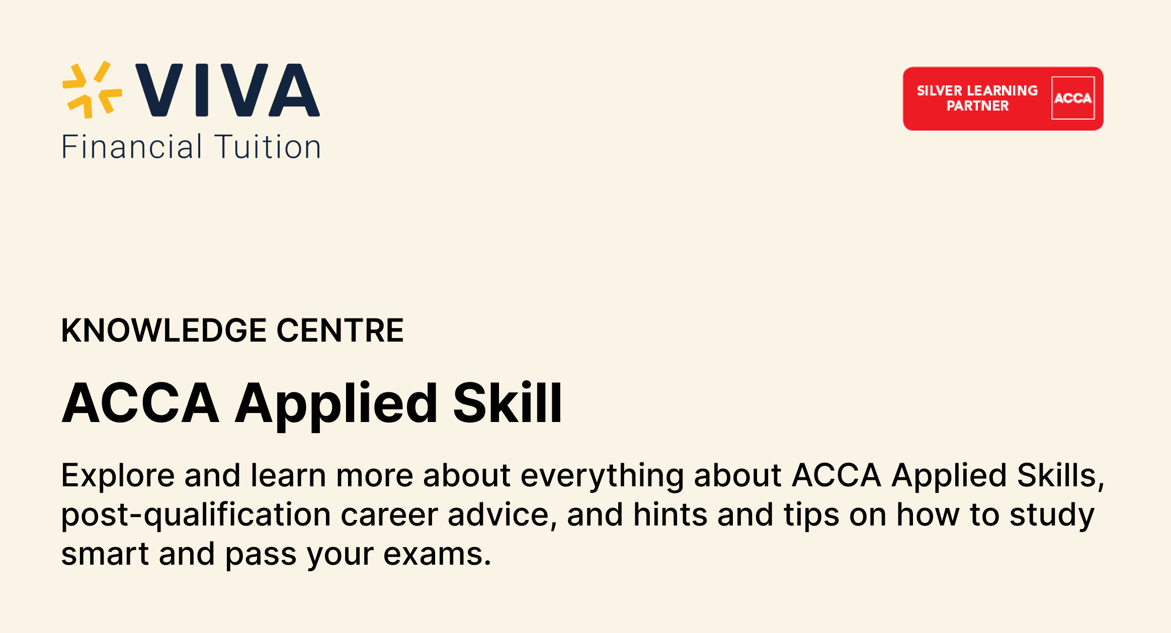 Knowledge Centre | ACCA Applied Skills