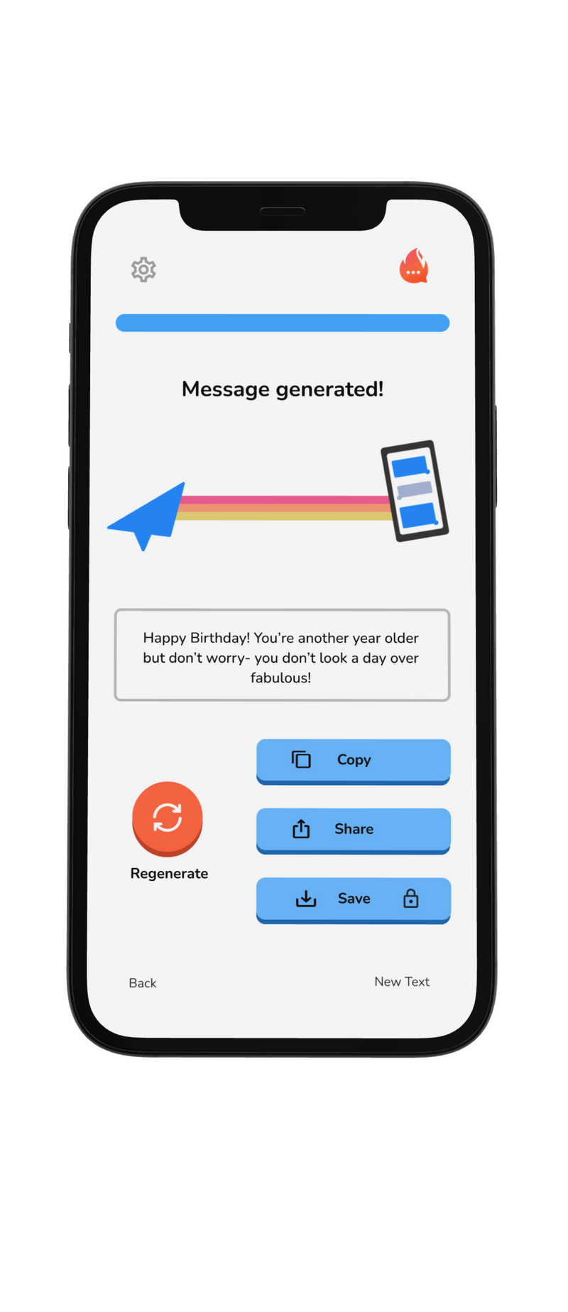 FireTexts - Generate perfect text message using AI