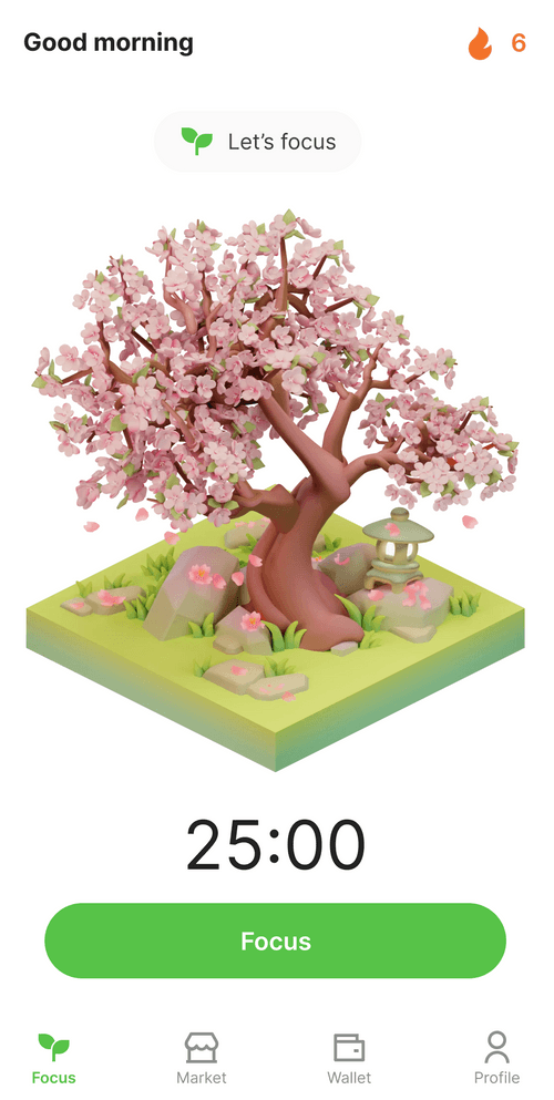 Focus Tree - Study Timer & Flashcards