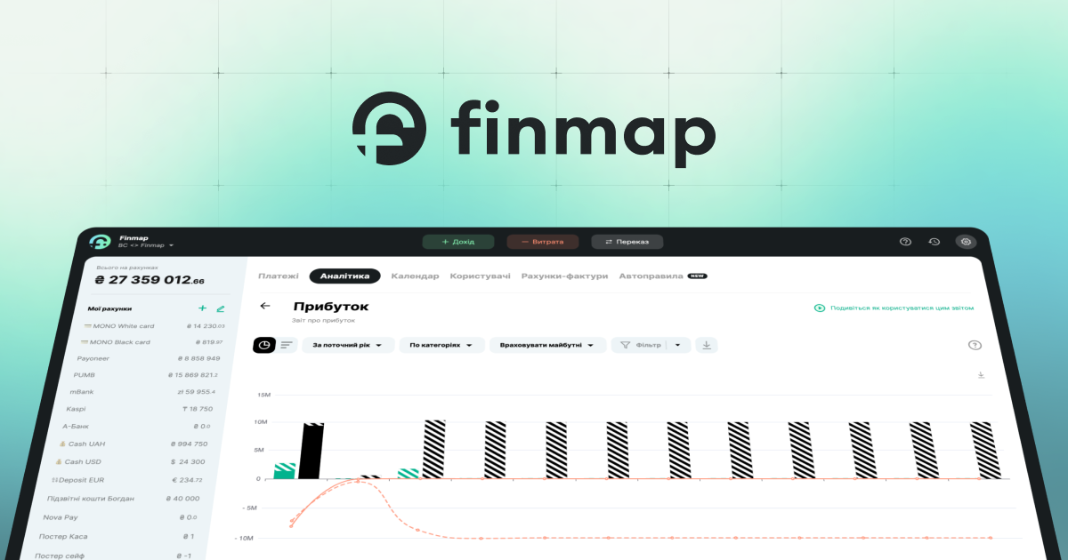 Автоматизуйте управління фінансами за допомогою Finmap — використовуйте інтеграцію