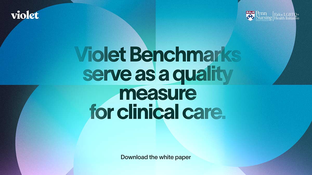Violet Benchmarks serve as a quality measure for clinical care.