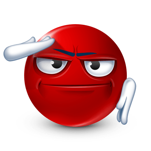 Uncertain / Shrug Blue Emoji