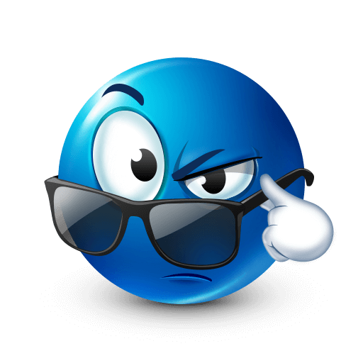 Hold Up Blue Emoji