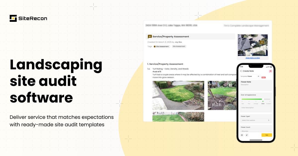 Site Audit Software for Landscapers | SiteRecon