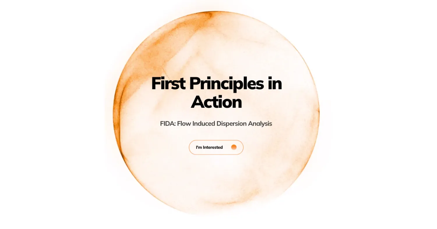 FIDA: Flow Induced Dispersion Analysis - Molecular Interactions with no ...