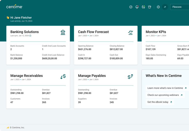 All-in-One Finance Automation and Business Banking Software | Centime