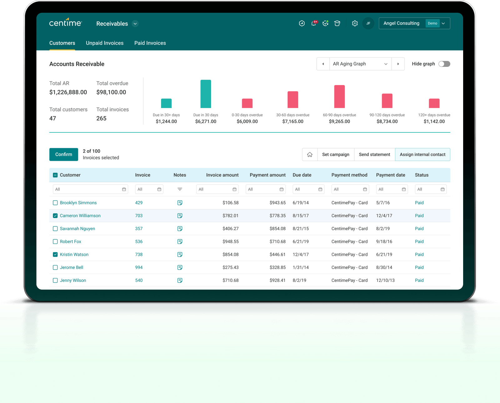 Accounts Receivable Customer Payment Portal | Centime