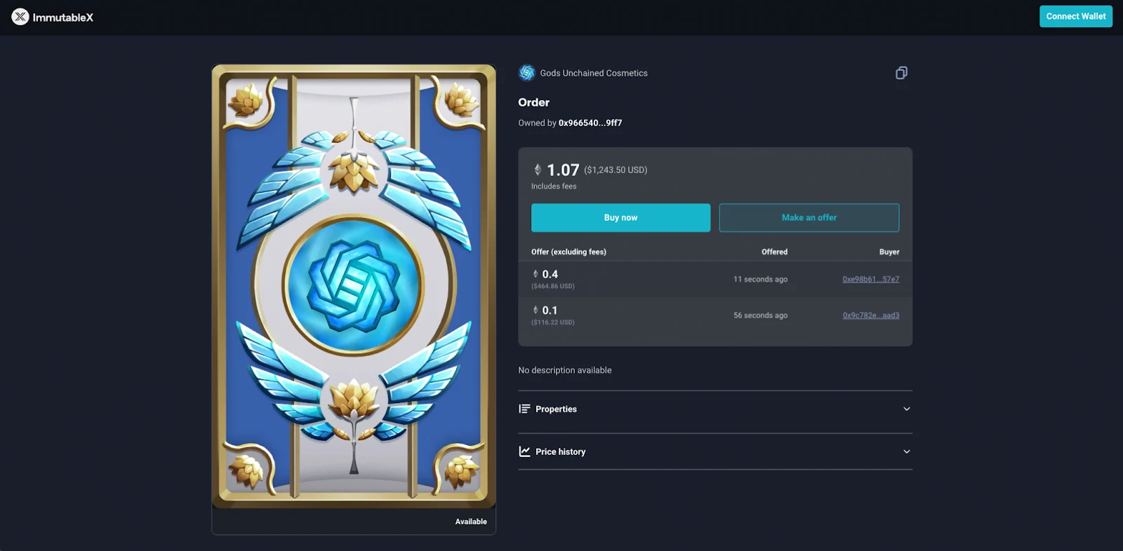 Offers are live on ImmutableX | Immutable Blog