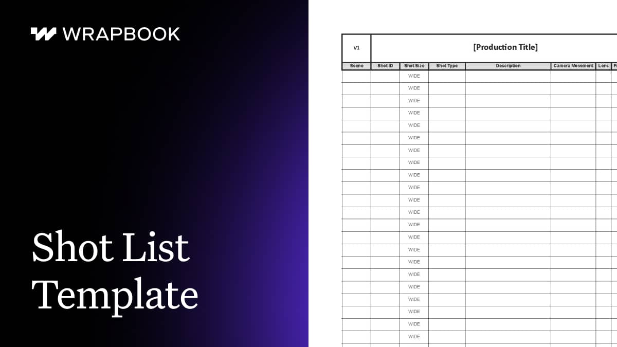 Download the Shot List Template | Wrapbook