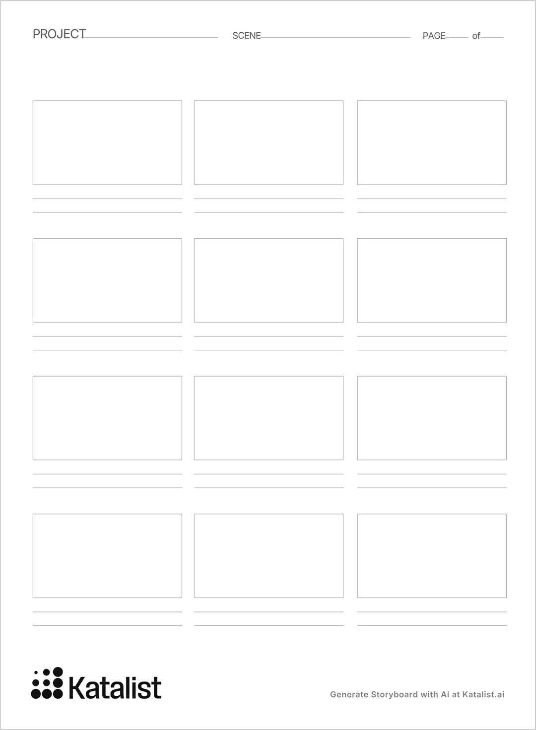 Free Storyboard Templates