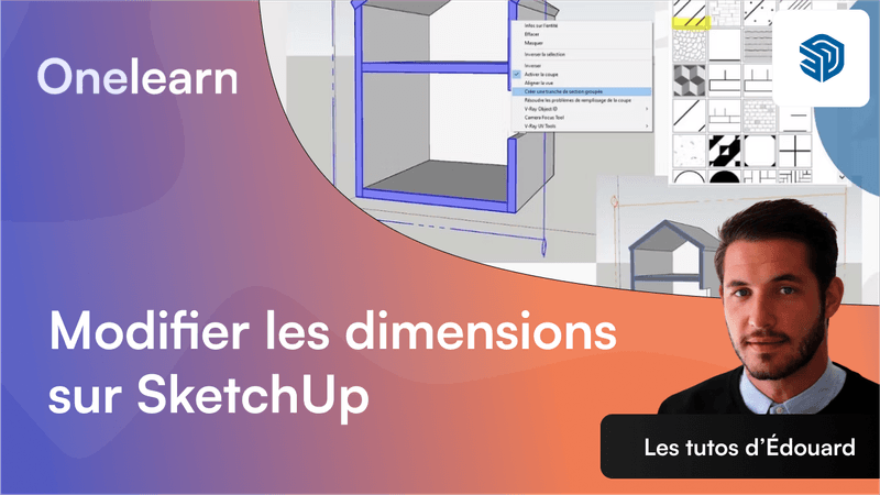 Comment modifier des dimensions dans SketchUp