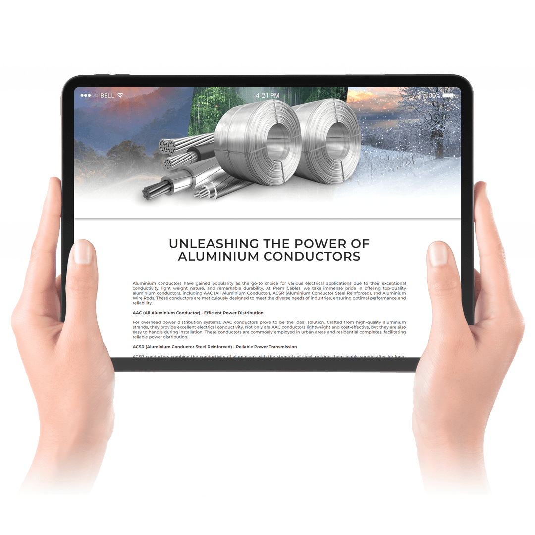 Aluminium Conductors & Power Cable Manufacturer in India | Prem Cables