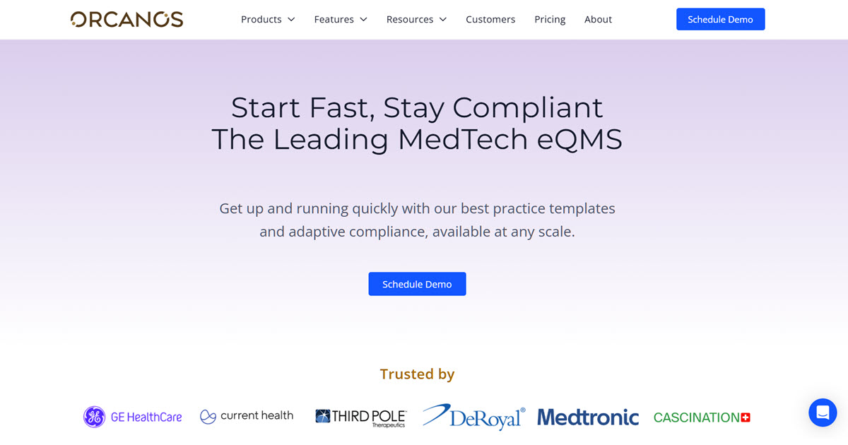 Orcanos - QMS software for Medical Device