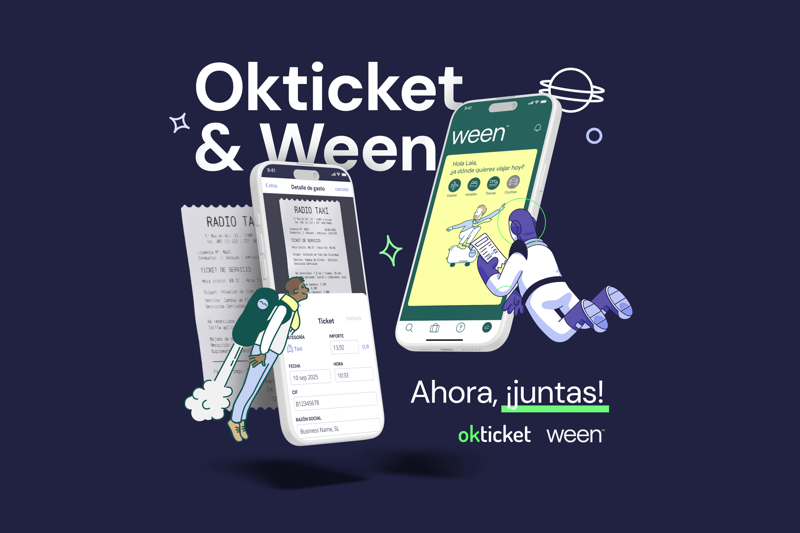 Okticket + Ween: Integración para gestionar viajes y gastos de empresa