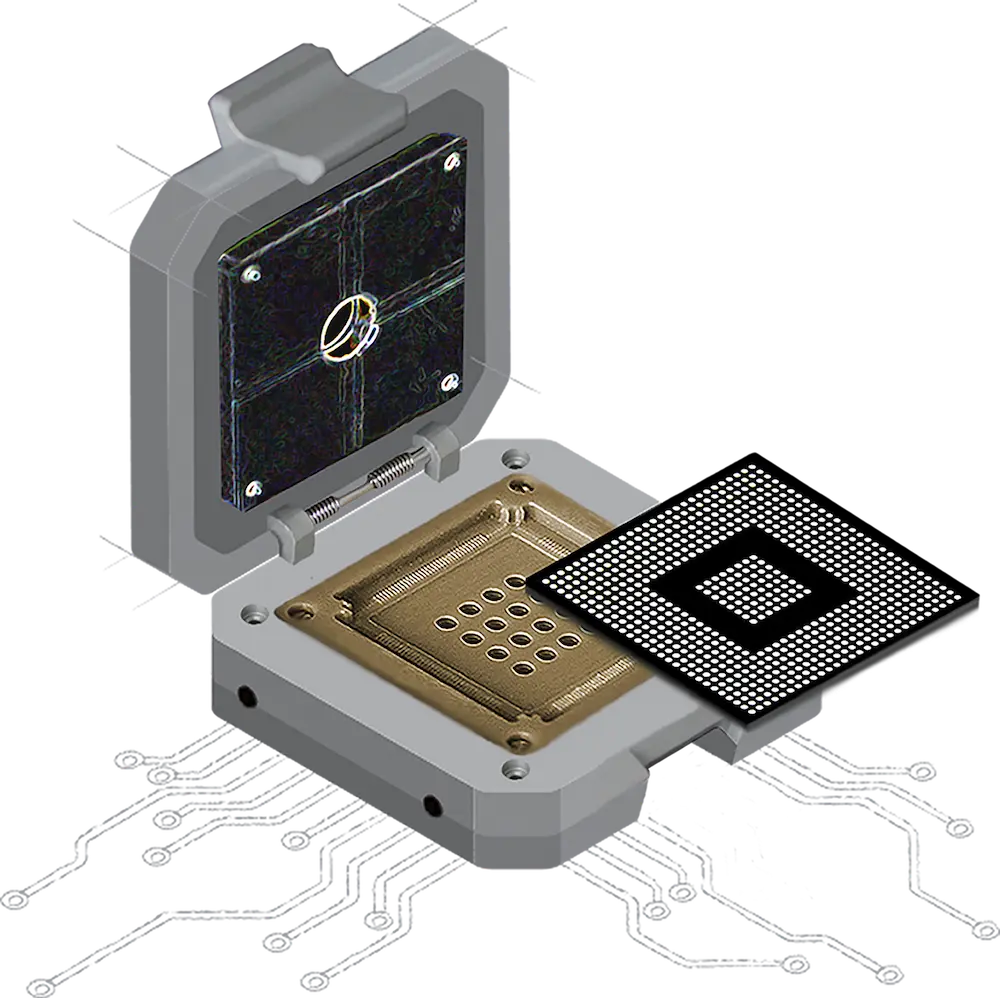 Test socket guide plates micro machining (drilling, milling cutting ...