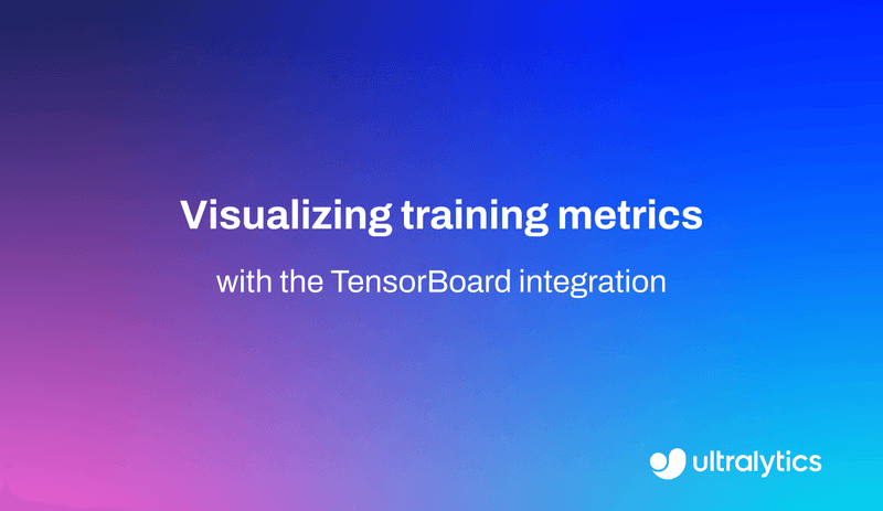 Visualizing training metrics with the TensorBoard integration
