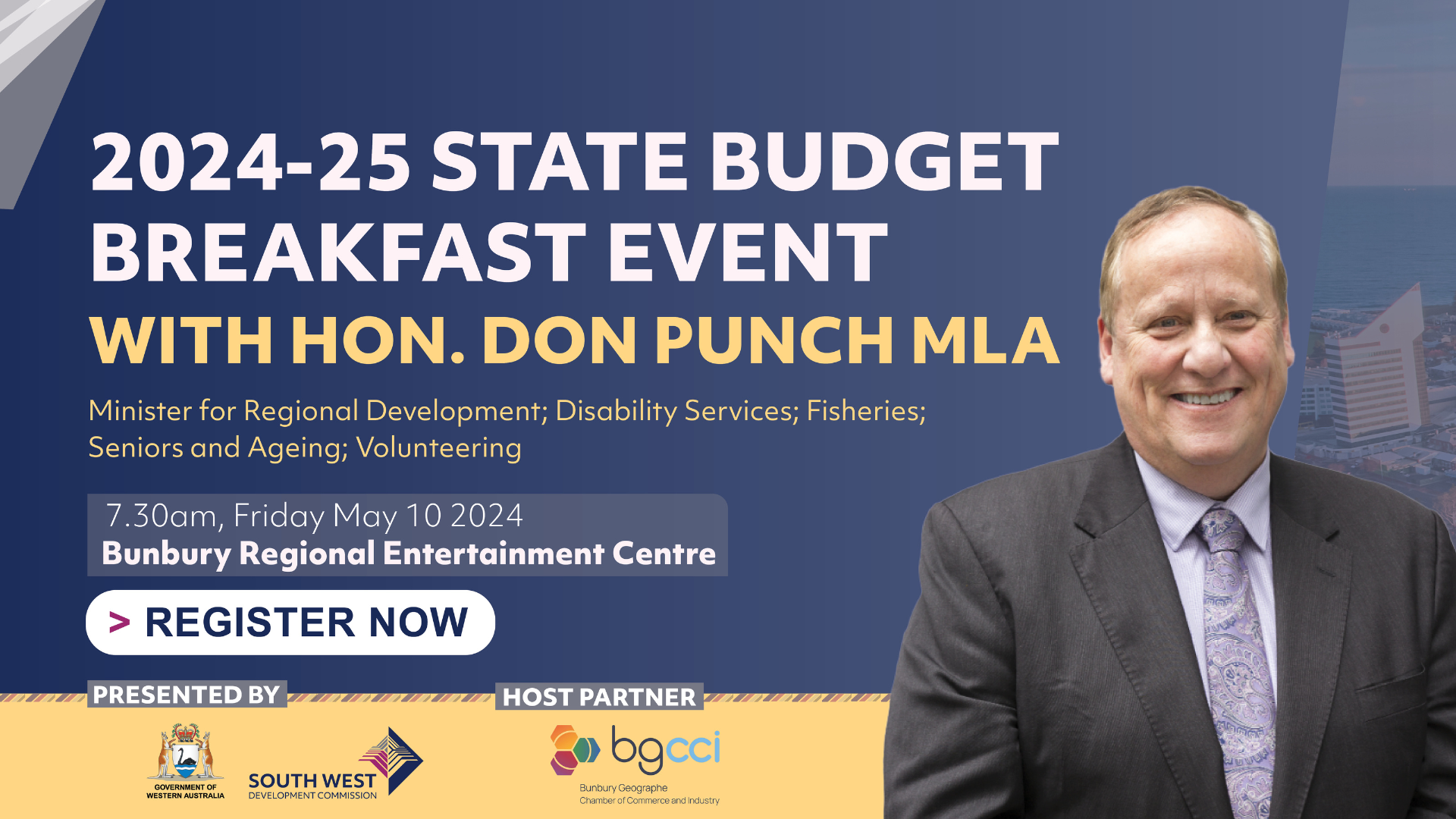 2024-25 State Budget Breakfast with Don Punch MLA | Upcoming BGCCI Events