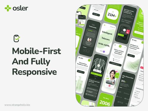 strangehelix.bio | Product | osler: AI Telehealth & Telemedicine Website