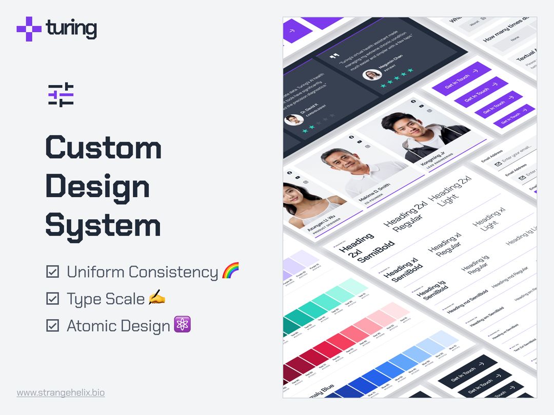 strangehelix.bio | Product | turing: AI Smart Healthcare Website