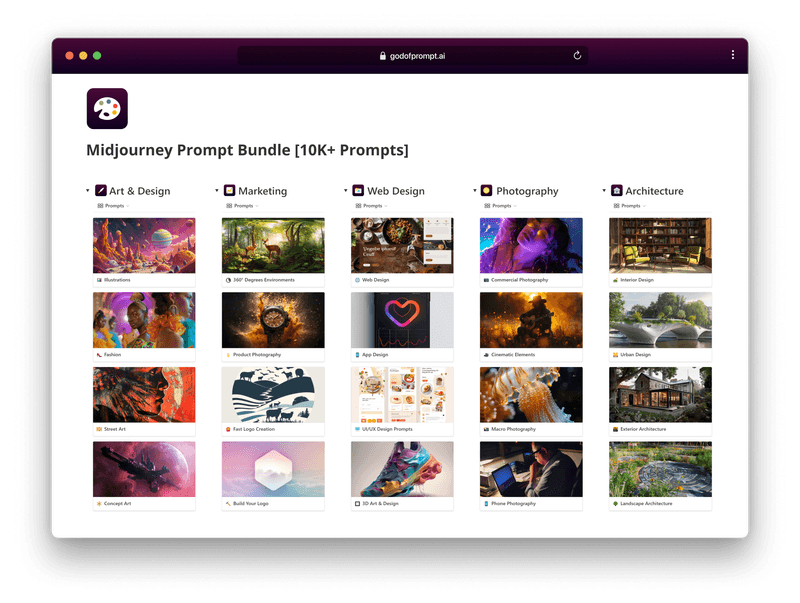 God of Prompt - Best AI Prompts for ChatGPT, Claude, Midjourney & Gemini AI