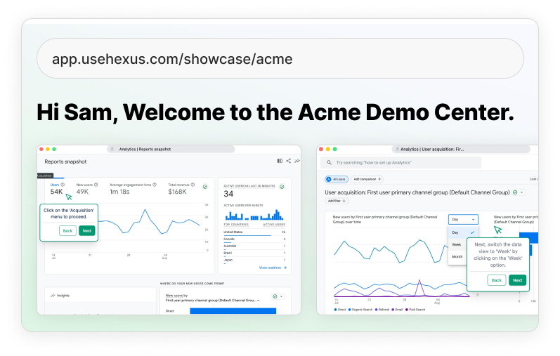 Hexus Features: Revolutionize Your Product Demos