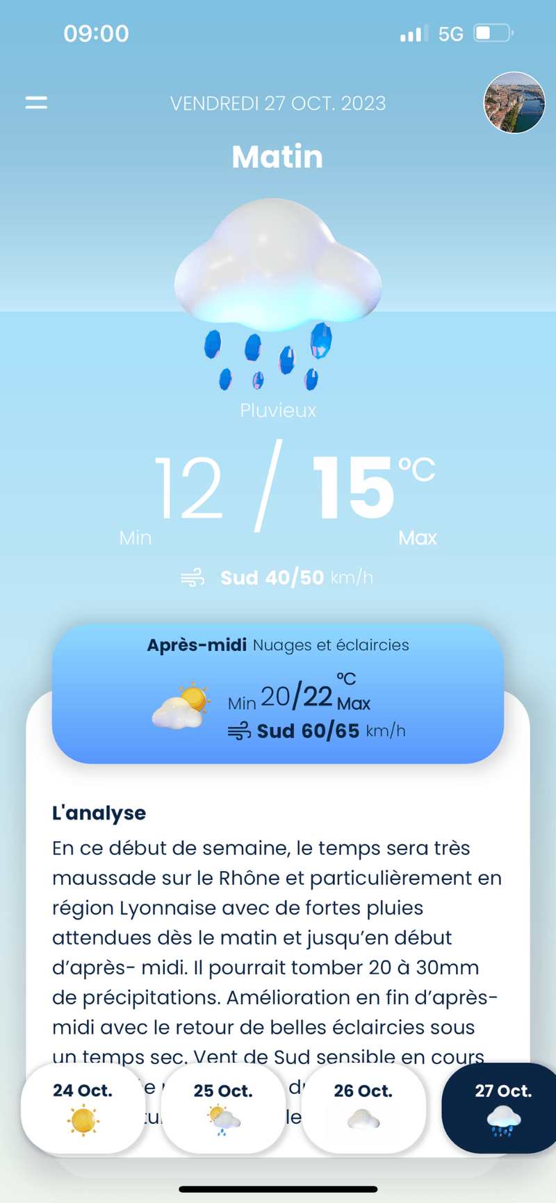 Prévi+ - Application météo locale et expertisée
