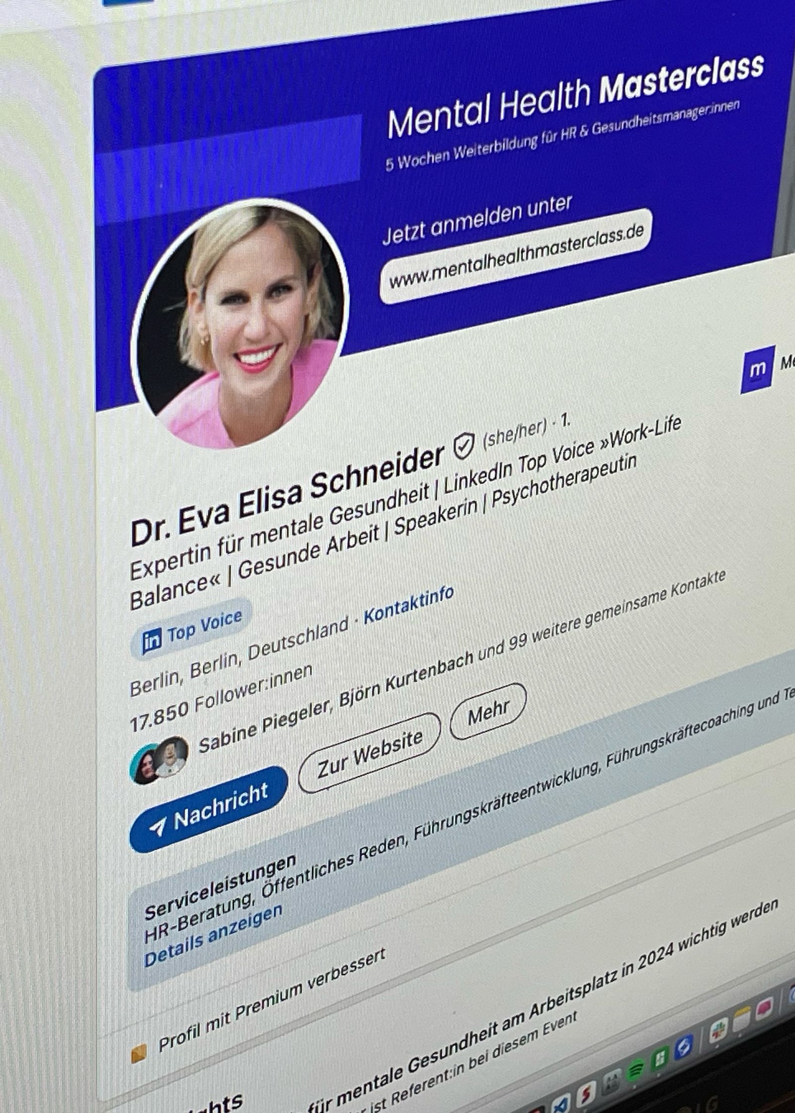 Dr. Eva Elisa Schneider – Expertin für mentale Gesundheit