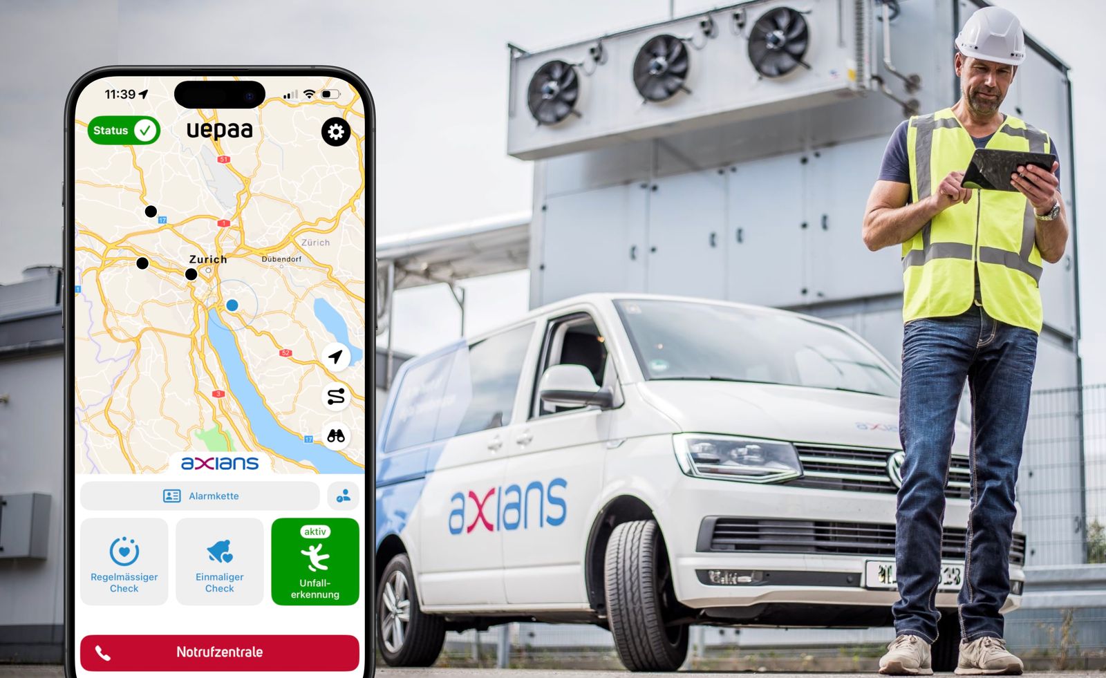 #1 App für Alleinarbeiterschutz | Uepaa