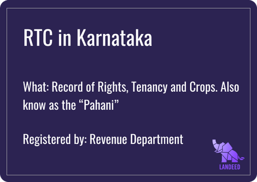 Unlocking RTC - The Record of Rights, Tenancy and Crops Property ...