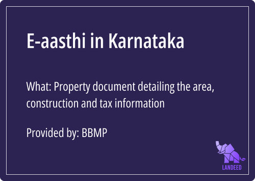 Understanding the E-Aasthi (E-Khata) in Karnataka | Landeed