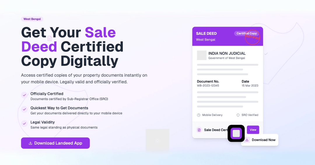 Certified Sale Deed Copies in West Bengal: Now Only Available Online ...