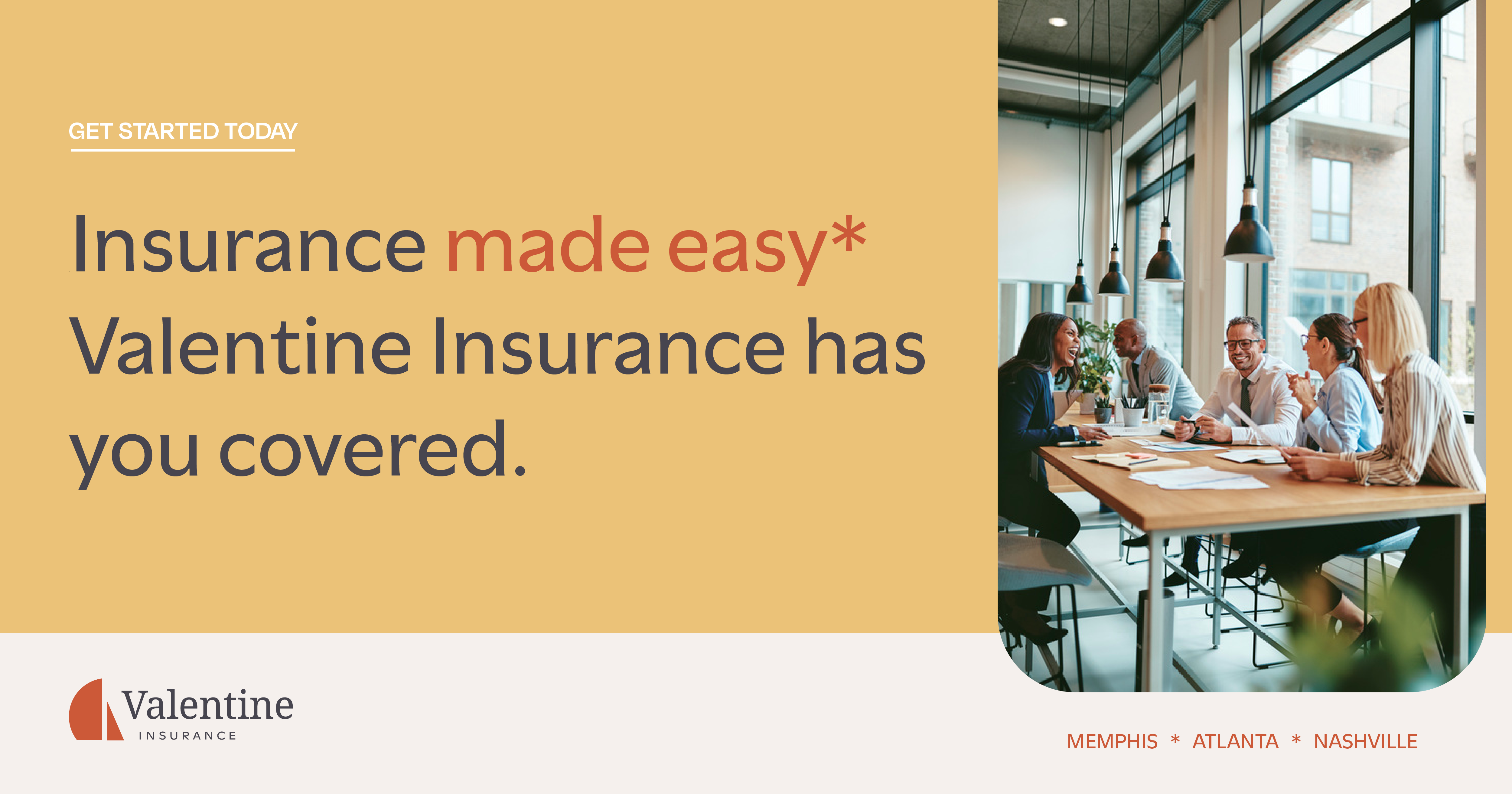 Home | Valentine Insurance | Insurance in Memphis, Nashville, Atlanta