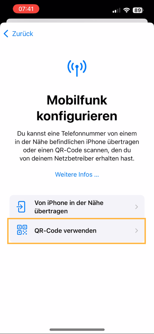 Wie aktiviere ich eine eSIM auf dem iPhone 11?