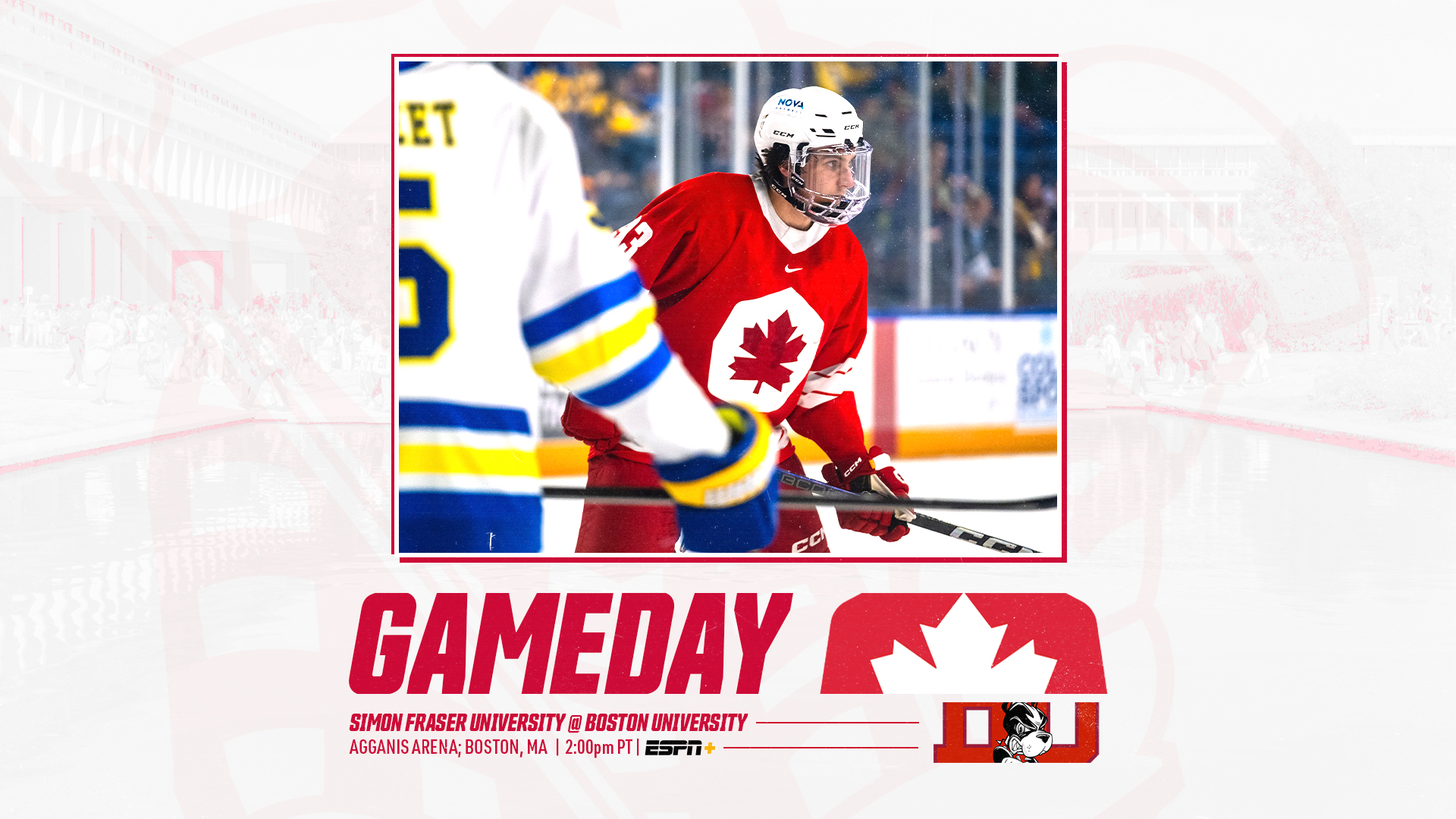 GAMEDAY | SFU Red Leafs at #19 BU Terriers 01.03.26 | SFU Red Leafs Hockey