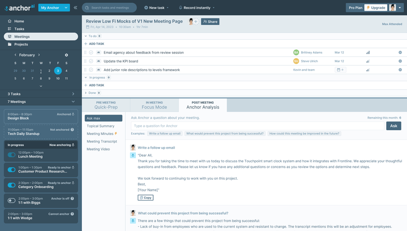 Anchor AI - Your Personal AI Project Manager