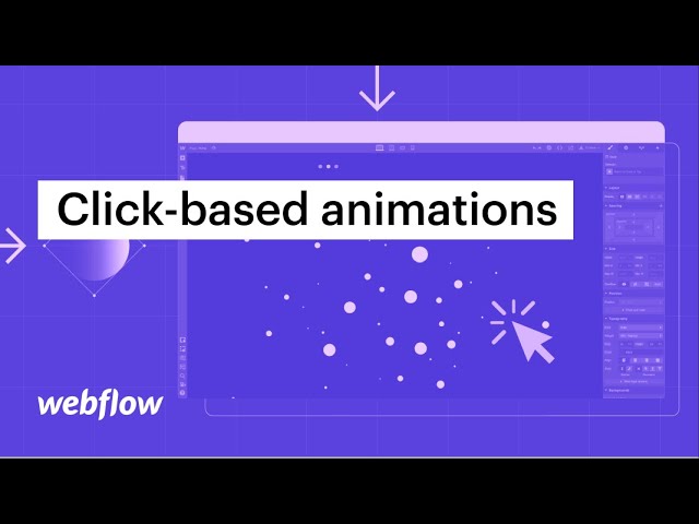 Click based animations - Webflow University