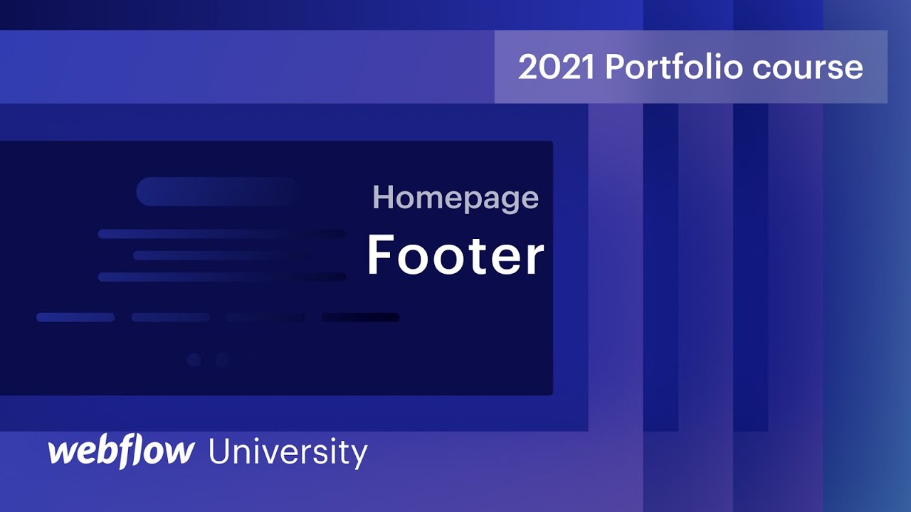 Homepage: footer - Webflow University