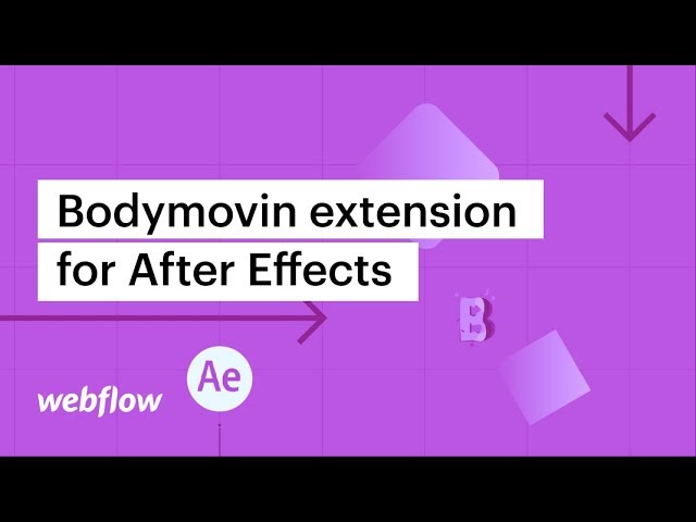 Install Bodymovin for After Effects - Webflow University