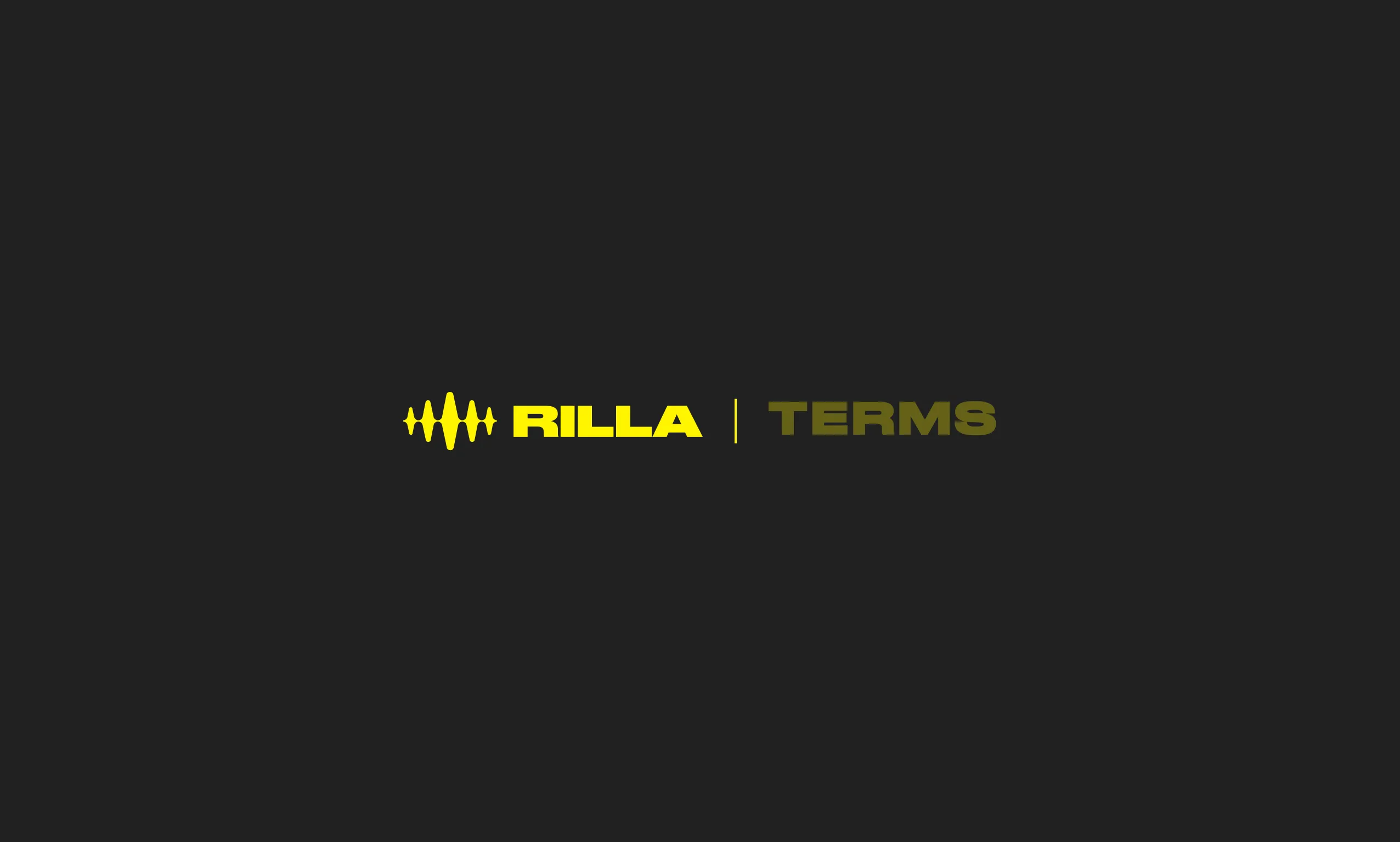 terms and conditions | Rilla