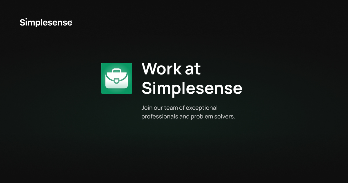 Work at Simplesense Now