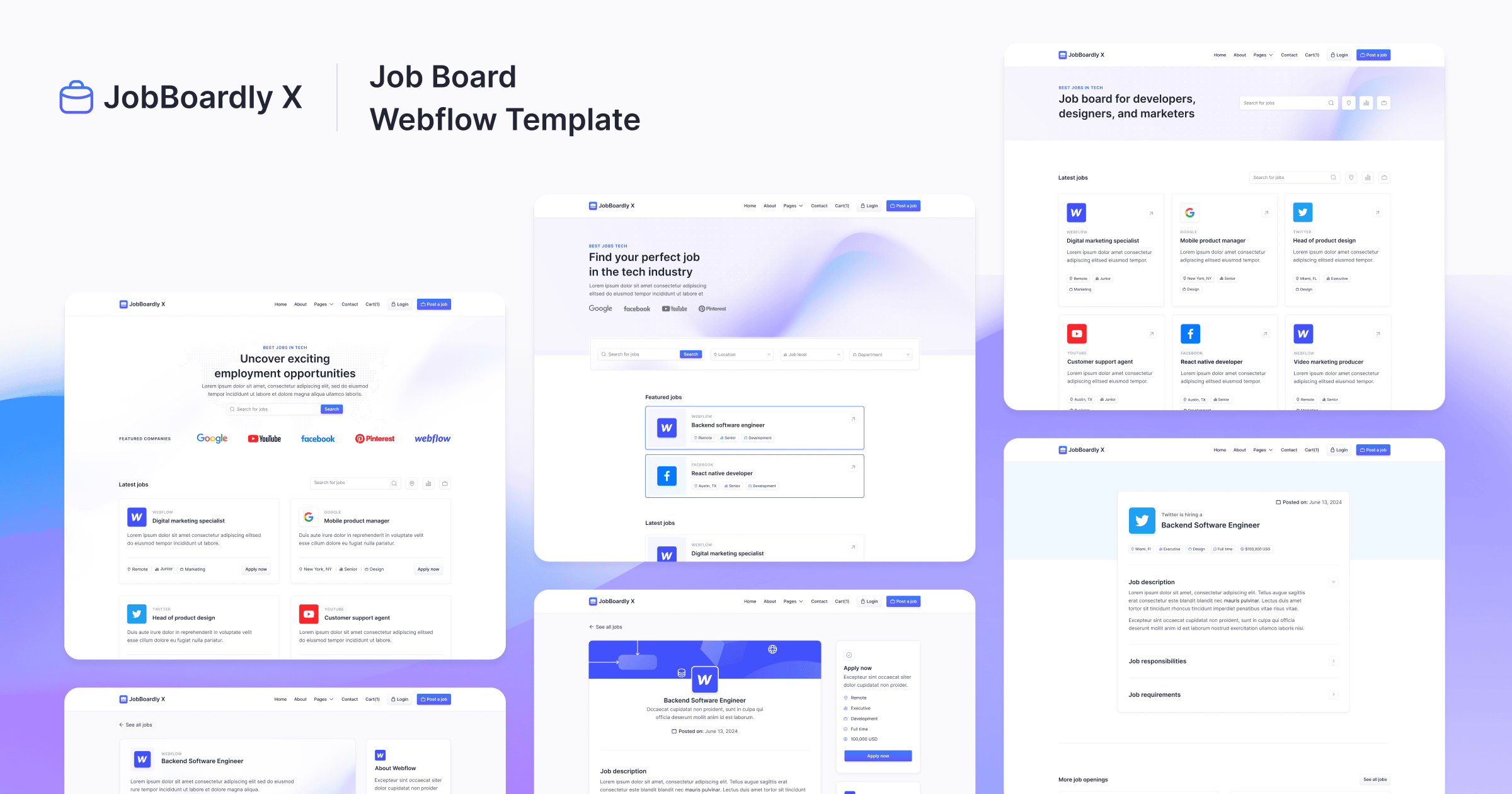 Checkout (PayPal) - JobBoardly X - Webflow Ecommerce website template