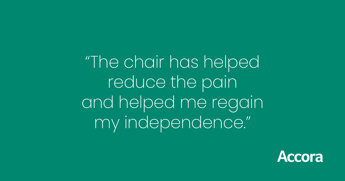 Specialist Seating Success Story | Sonia’s Story | Accora